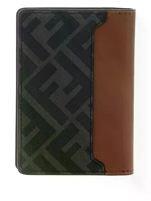 Fendi Logo-embellished Leather Wallet - Brown