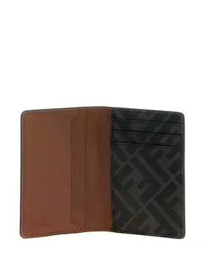 Fendi Logo-embellished Leather Wallet - Brown