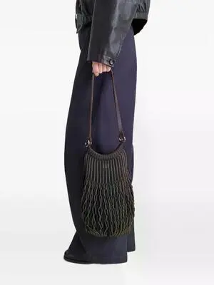 LEMAIRE Medium Net Shoulder Bag - Brown