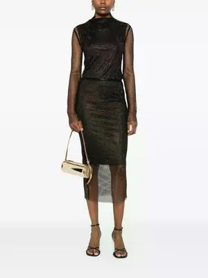 Sportmax Crystal-embellished Midi Skirt