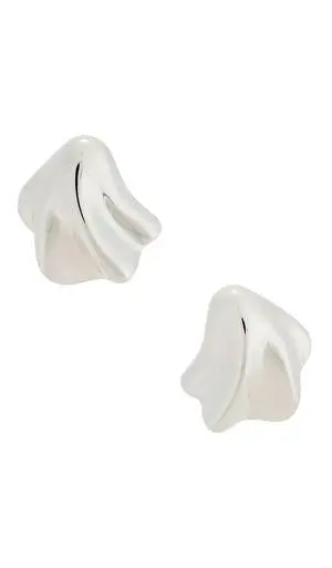 Jenny Bird Zoe Stud Earrings - Metallic Silver