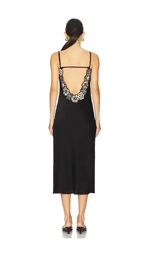 Tularosa Melani Midi Dress With Crochet Embroidery