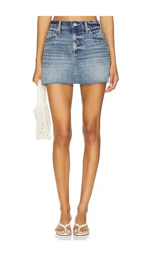 PISTOLA Low Slung Denim Mini Skirt - Spectacle
