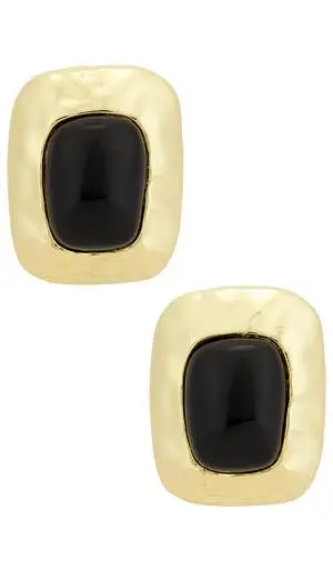 PETIT MOMENTS Giovana Earrings - Black & Gold