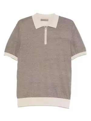 Corneliani Knitted Polo Shirt - Brown