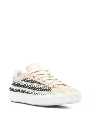 Casadei Woven Low Top Sneakers