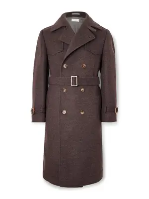 Men's Belted Wool Coats
