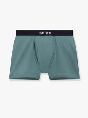 TOM FORD Stretch Cotton Boxer Brief - Green