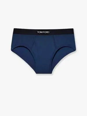 TOM FORD Brief Stretch Cotton Slip - Blue