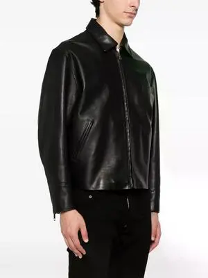 SECOND / LAYER Leather Bomber Jacket