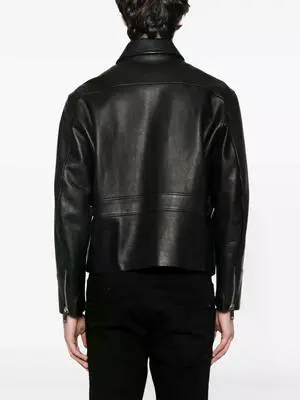 SECOND / LAYER Leather Bomber Jacket