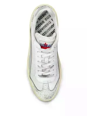 Dsquared2 Rider Metallic Leather Low-top Sneakers