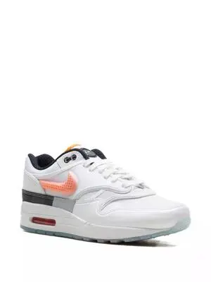 Nike Air Max 1 Sneakers - White/hyper Crimson/black