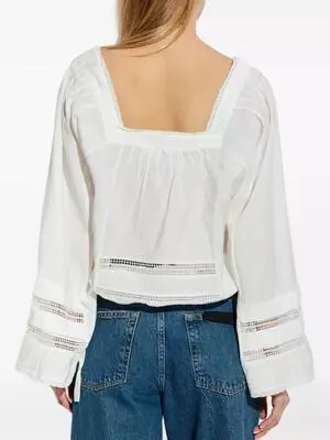 Munthe Square Neck Pleated Blouse