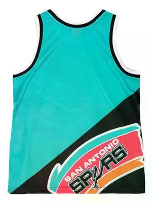 Mitchell & Ness Nba San Antonio Spurs Big Face 5.0 Tank Top - Green