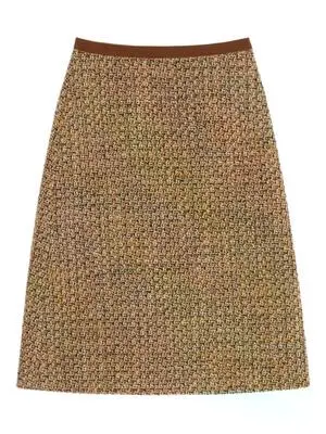 Valentino Garavani Herringbone Knit Pencil Skirt - Neutrals