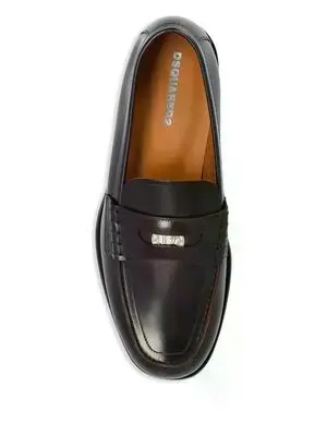 Dsquared2 Leather Penny Loafers