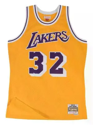 Mitchell & Ness X Nba Lakers 84 Magic Johnson Swingman Home Tank Top - Yellow