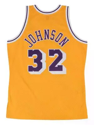 Mitchell & Ness X Nba Lakers 84 Magic Johnson Swingman Home Tank Top - Yellow