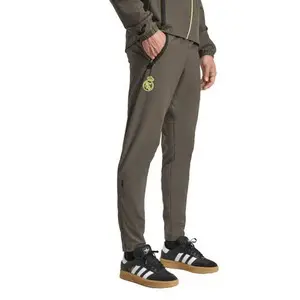 Adidas Real Madrid 2025/26 Tiro Vis Tech Travel Pants - Olive