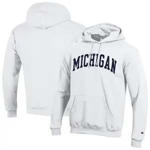 Champion Michigan Wolverines Basic Arch Fleece Pullover Hoodie