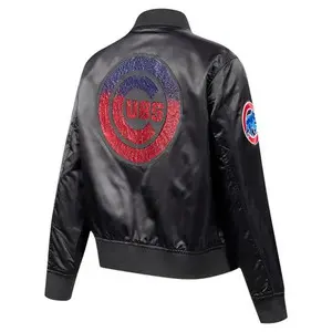 PRO STANDARD Chicago Cubs Rhinestone Satin Jacket