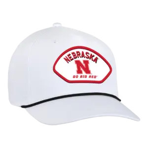 AHEAD Nebraska Huskers Alto Rope Adjustable Hat - White