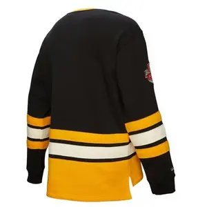Mitchell & Ness Boston Bruins Heritage Lace-up Pullover Sweatshirt