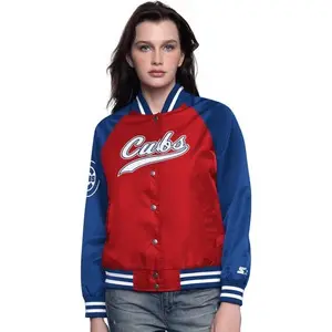 STARTER Chicago Cubs Home Run Varsity Jacket