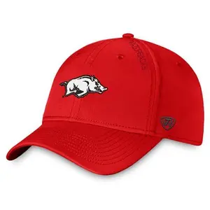 Top Of The World Arkansas Razorbacks Reflex 2.0 Flex Fit Cap - Cardinal