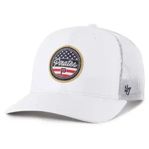 '47 Pittsburgh Pirates Homage Adjustable Trucker Hat - White
