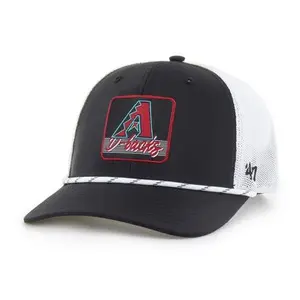 '47 Arizona Diamondbacks Scratch Adjustable Trucker Hat - Black