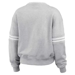 WEAR BY ERIN ANDREWS Lsu Tigers Classic Stripe Pullover Sweater
