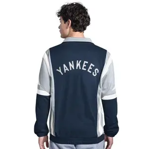 STARTER New York Yankees Contender Tricot Track Jacket - Navy