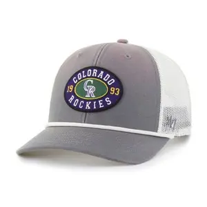 '47 Colorado Rockies Tide Sweep Rope Trucker Adjustable Cap - Gray