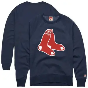 HOMAGE Boston Red Sox Retro Pullover Sweatshirt - Navy