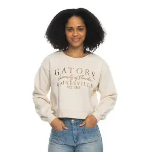 ZOOZATZ Florida Gators Cropped Crewneck Sweatshirt
