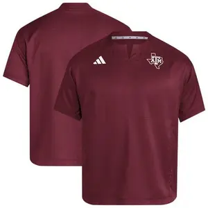 Adidas Texas A&m Aggies Adizero Notch Neck Pullover Top By - Maroon