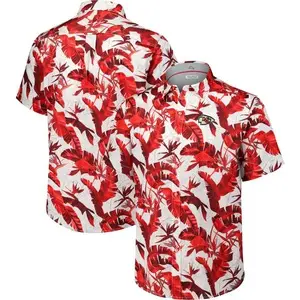 Tommy Bahama Kansas City Chiefs Sunnyvale Blooms Camp Button-up Shirt - Red