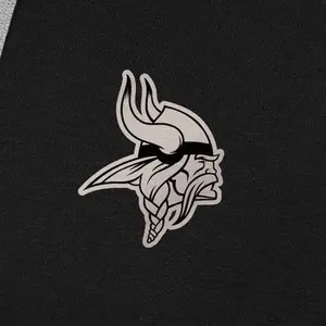 ANTIGUA Minnesota Vikings Brushed Carbon Victory Pullover Hoodie - Black