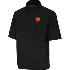 ANTIGUA Clemson Tigers Brisk Quarter-zip Windbreaker