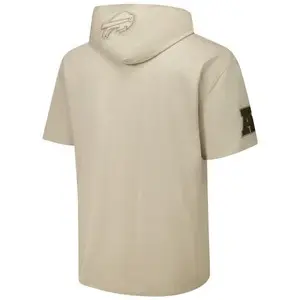 PRO STANDARD Buffalo Bills Neutrals Capsule Short Sleeve Pullover Hoodie