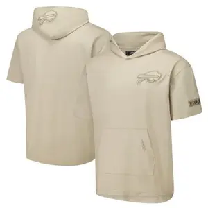 PRO STANDARD Buffalo Bills Neutrals Capsule Short Sleeve Pullover Hoodie