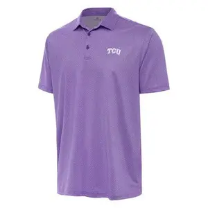 ANTIGUA Purple/ Tcu Horned Frogs Rings Polo - White