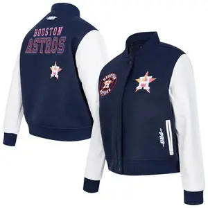 PRO STANDARD Houston Astros Game Day Classics Varsity Jacket - Navy