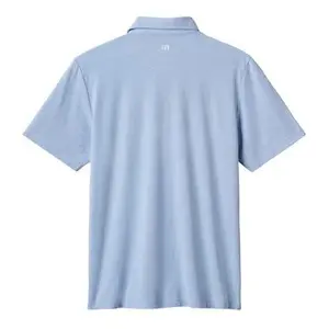 Travis Mathew Texas Rangers Playoff Pitch Polo - Heather Blue