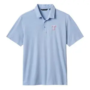 Travis Mathew Texas Rangers Playoff Pitch Polo - Heather Blue