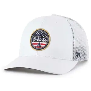 '47 Arizona Diamondbacks Homage Adjustable Trucker Hat - White