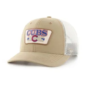 '47 Chicago Cubs Ridgewood Trucker Adjustable Cap - Khaki