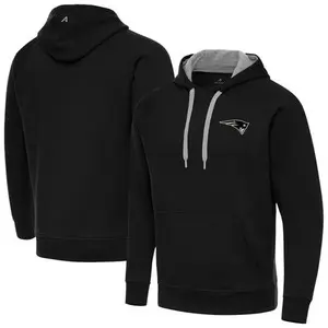 ANTIGUA New England Patriots Victory Pullover Hoodie - Black